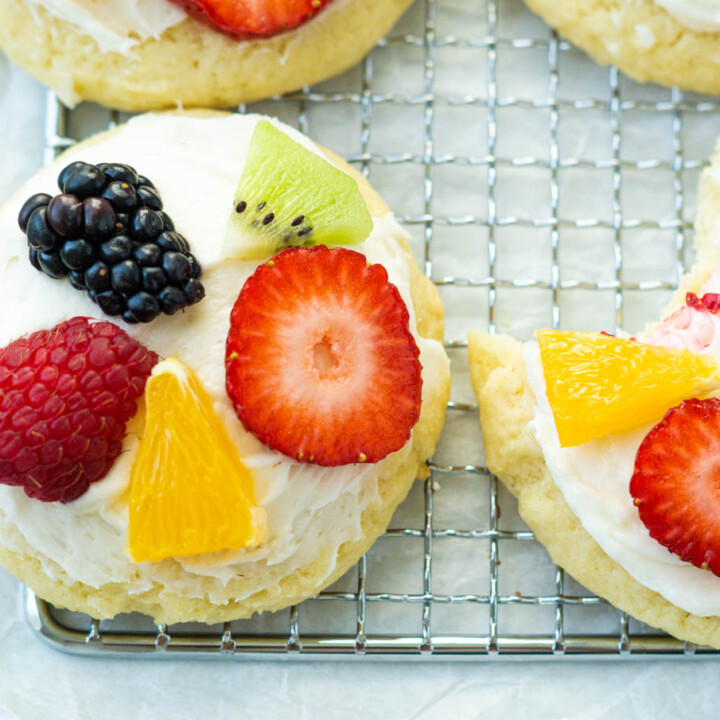 Rainbow Fruit Sugar Cookies | Begin With Balance