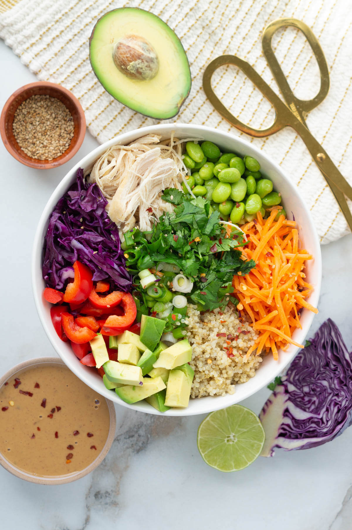 Thai Crunch Quinoa Salad | Begin With Balance