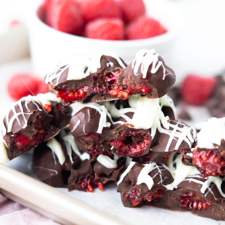 Easy Raspberry Chocolate Bark Recipe | Begin With Balance