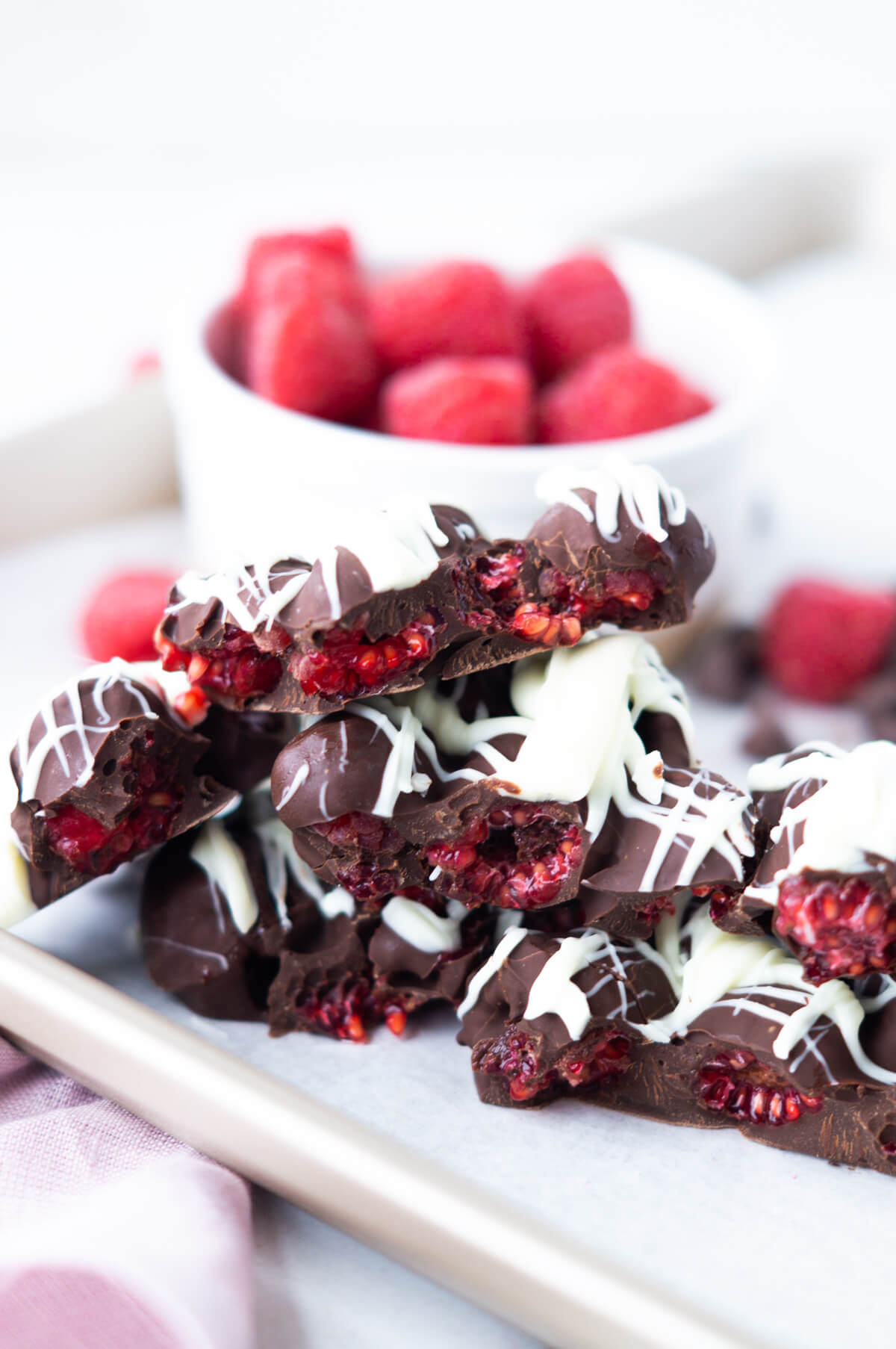 Easy Raspberry Chocolate Bark Recipe | Begin With Balance