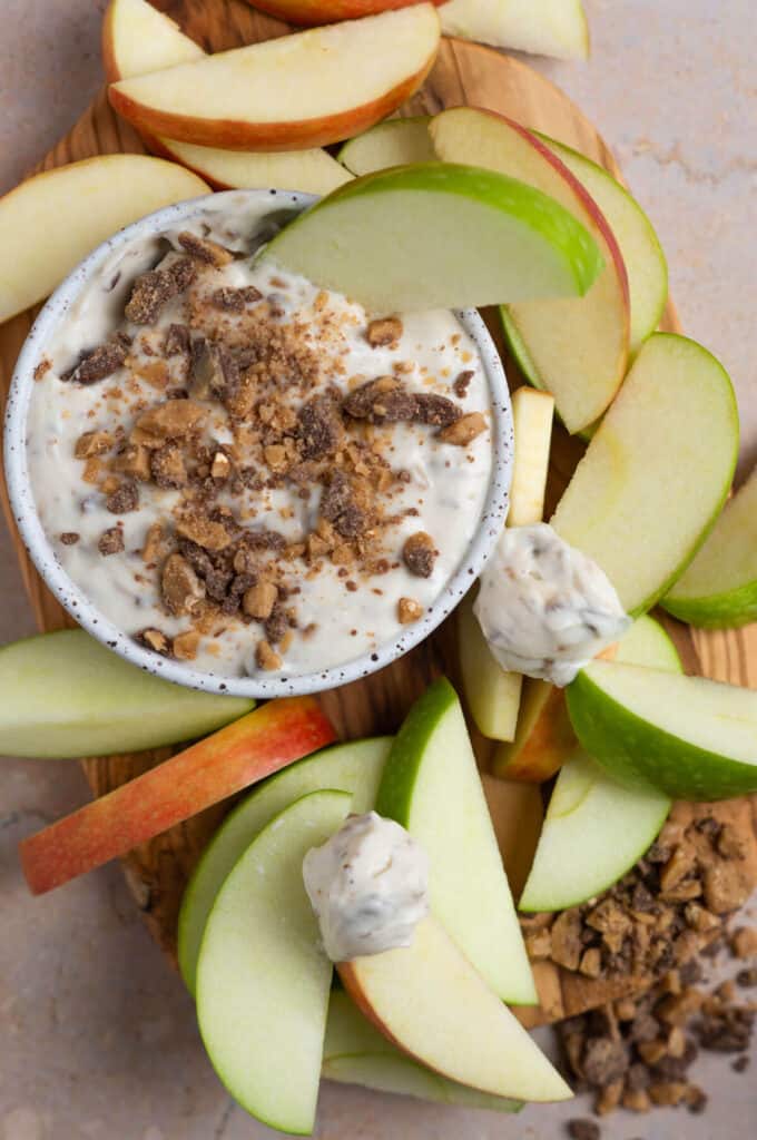 Easy Toffee Apple Dip | Begin With Balance