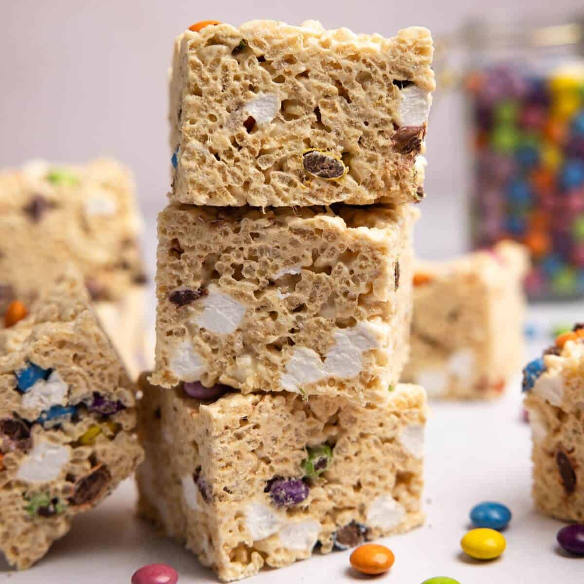 M&M Rice Krispie Treats | Begin With Balance