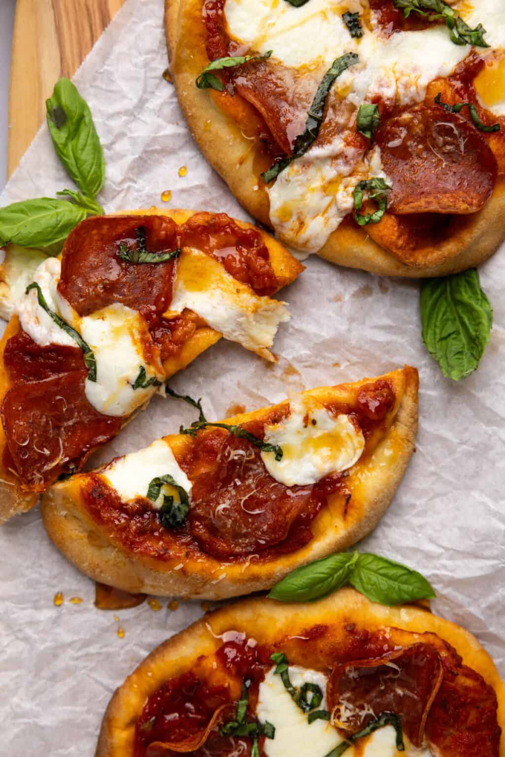 Quick and Easy Pepperoni Flatbread Pizza | Begin With Balance