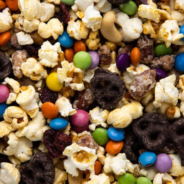 Easy Sweet & Salty Popcorn Trail Mix | Begin With Balance