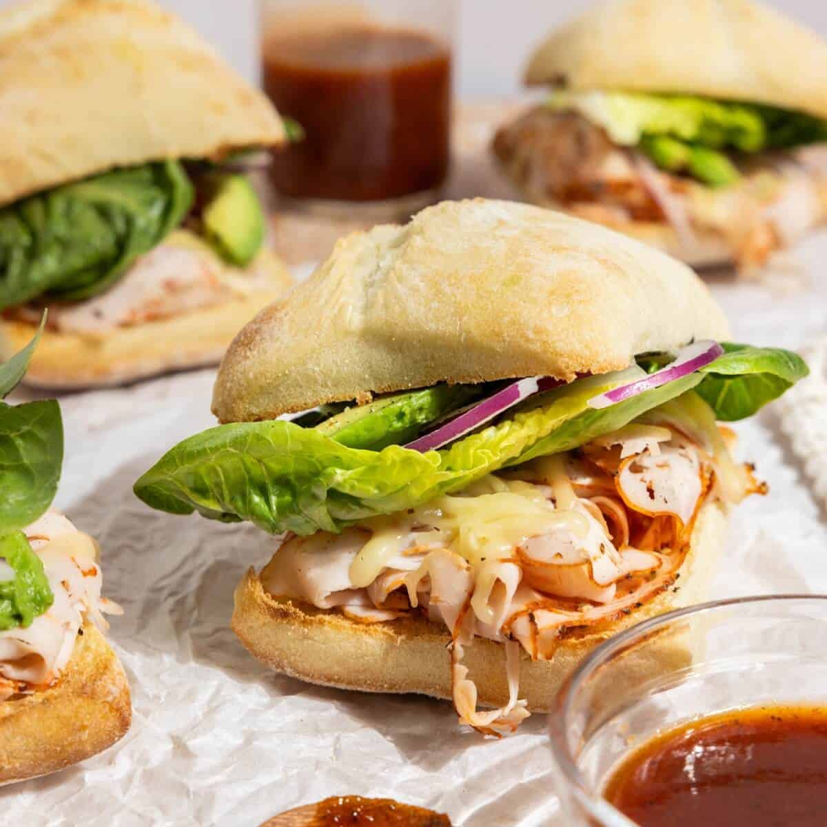 BBQ Turkey Sandwiches With Homemade Dipping Sauce | Begin With Balance