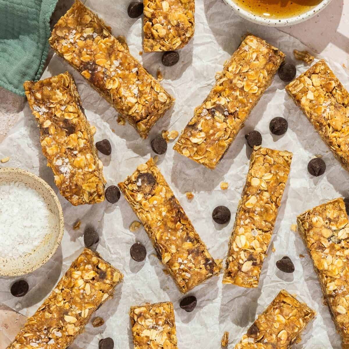 No-Bake Homemade Peanut Butter Energy Bars | Begin With Balance