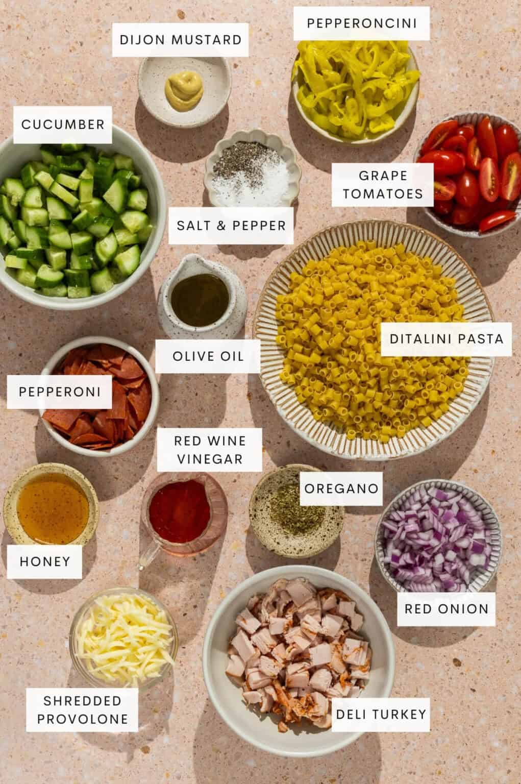 Italian Grinder Pasta Salad | Begin With Balance