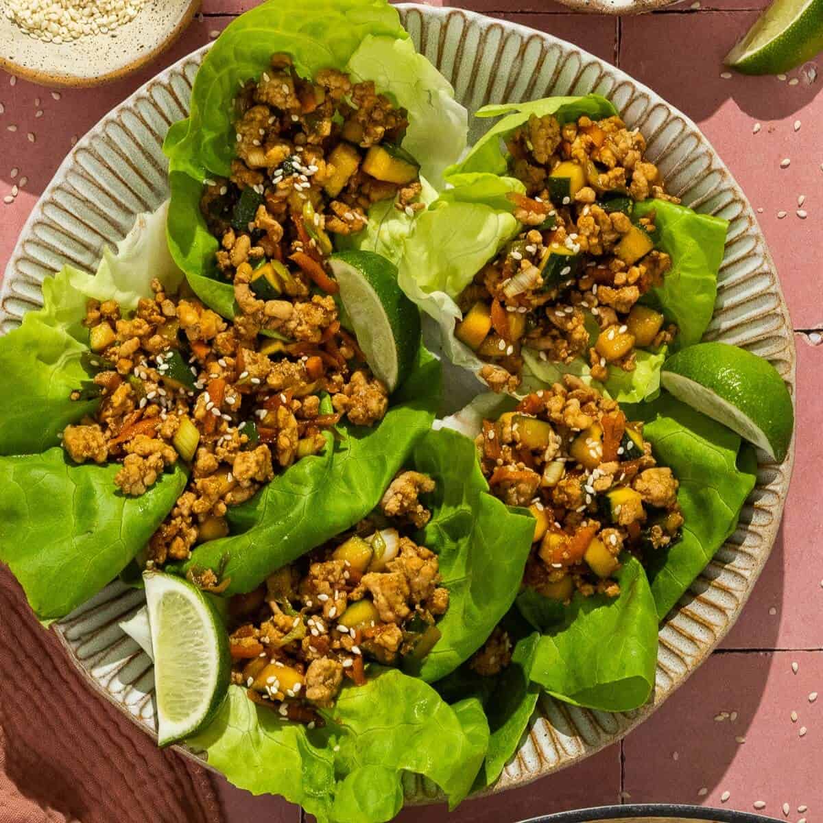 Quick and Easy Ground Pork Lettuce Wraps | Begin With Balance