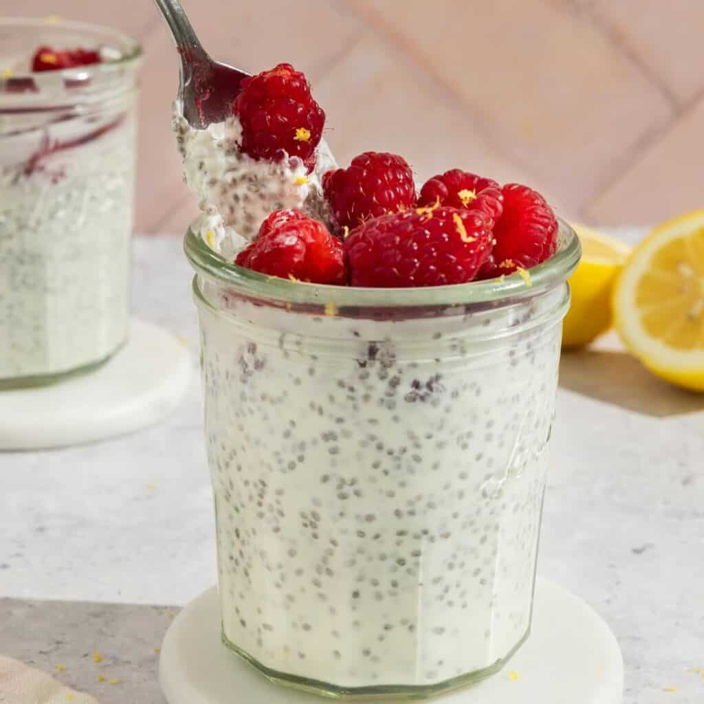 Creamy Strawberry Chia Pudding | Begin With Balance