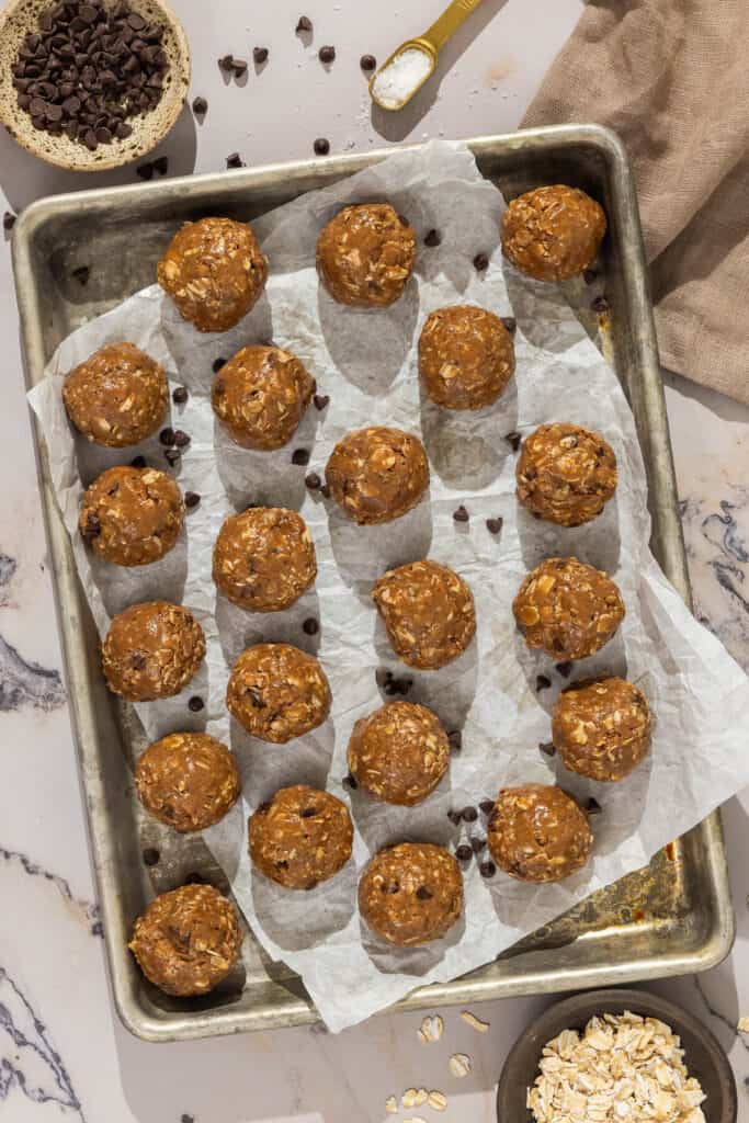 No Bake Cookie Protein Bites | Begin With Balance