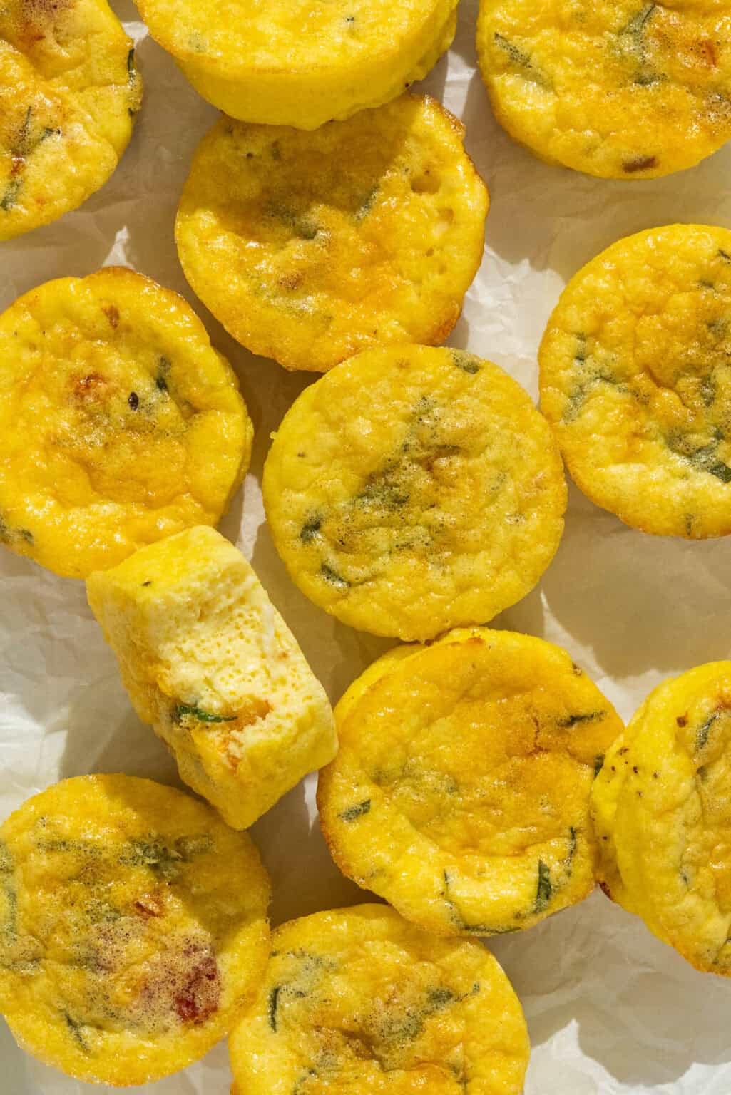 Sun Dried Tomato Egg Bites With Basil and Mozzarella | Begin With Balance