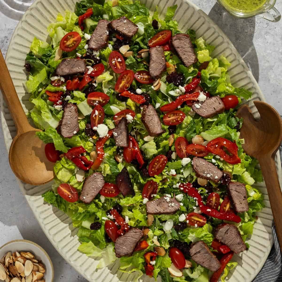 Tri-Tip Salad With Cilantro Vinaigrette (Cubby's Copycat) | Begin With ...